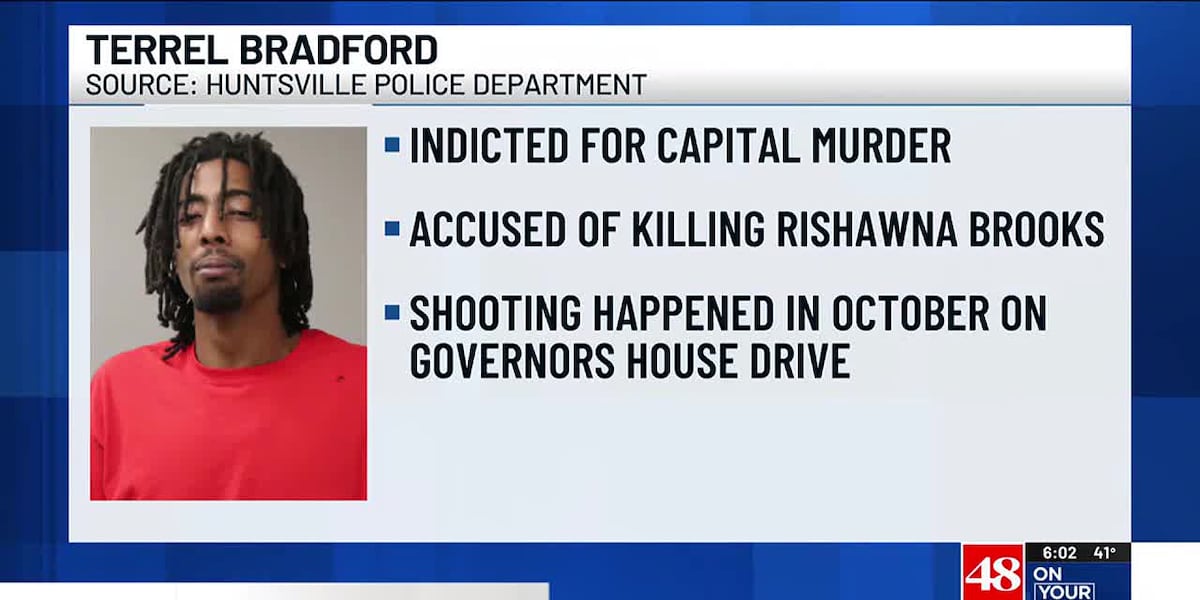 Huntsville man indicted for capital murder in connection to 2021 shooting Huntsville man indicted for capital murder in connection to 2021 shooting